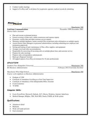 Kelly Darwell Resume' | DOC