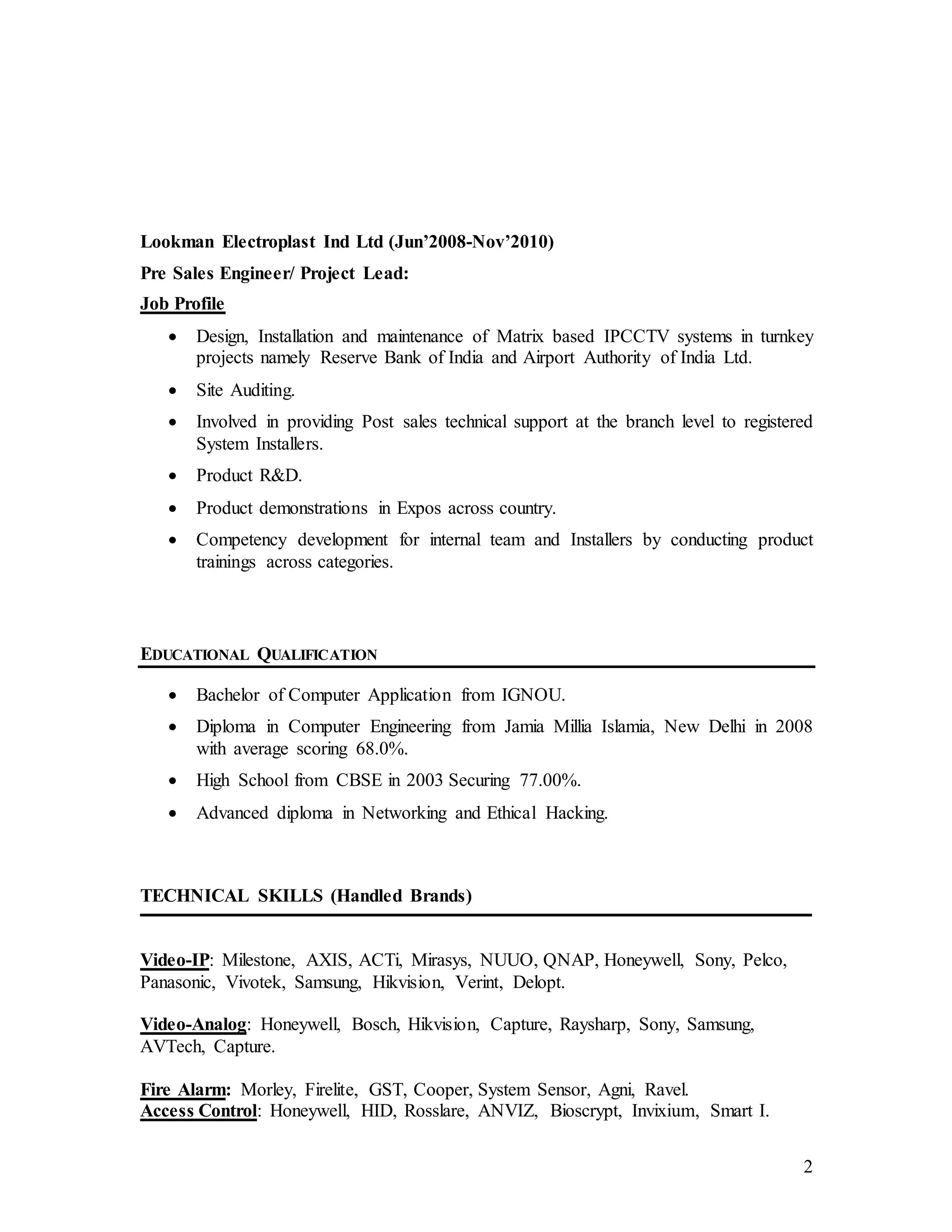 Curriculam Vitae | DOCX