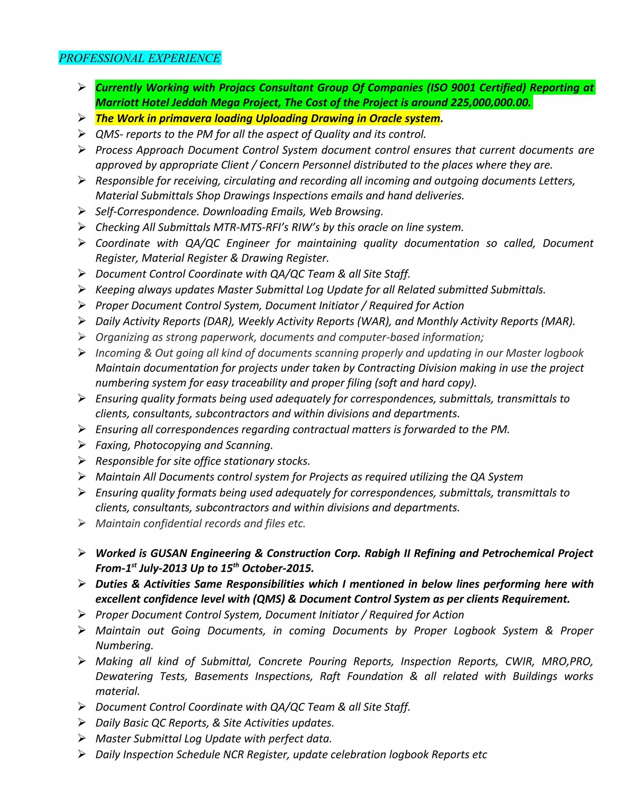 Muhammad Yousif Updated CV (1) | DOC