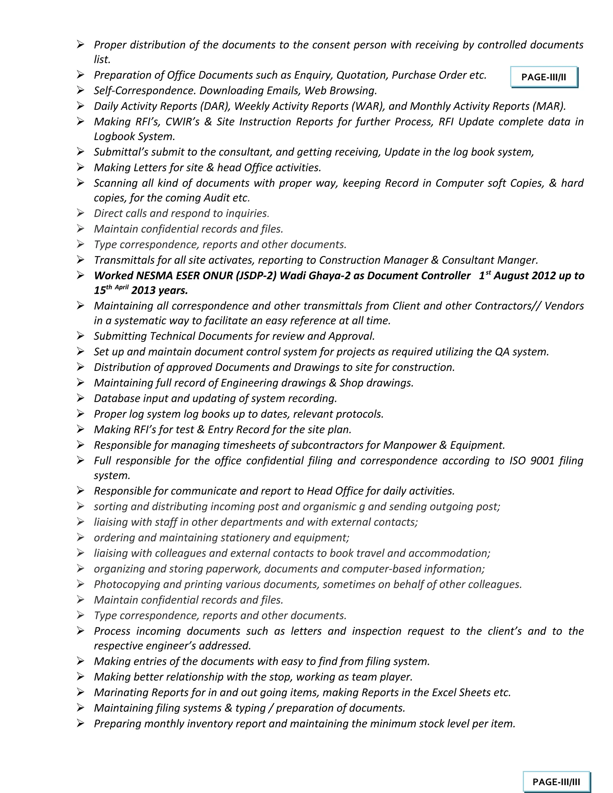 Muhammad Yousif Updated CV (1) | DOC