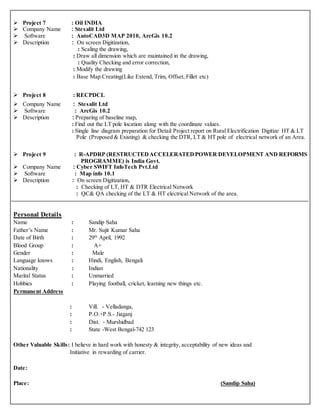 Curriculum Vitae Sandip Saha | DOCX