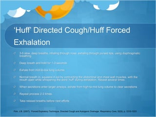 Airway Clearance Techniques in Chronic Lung Disease | PPTX