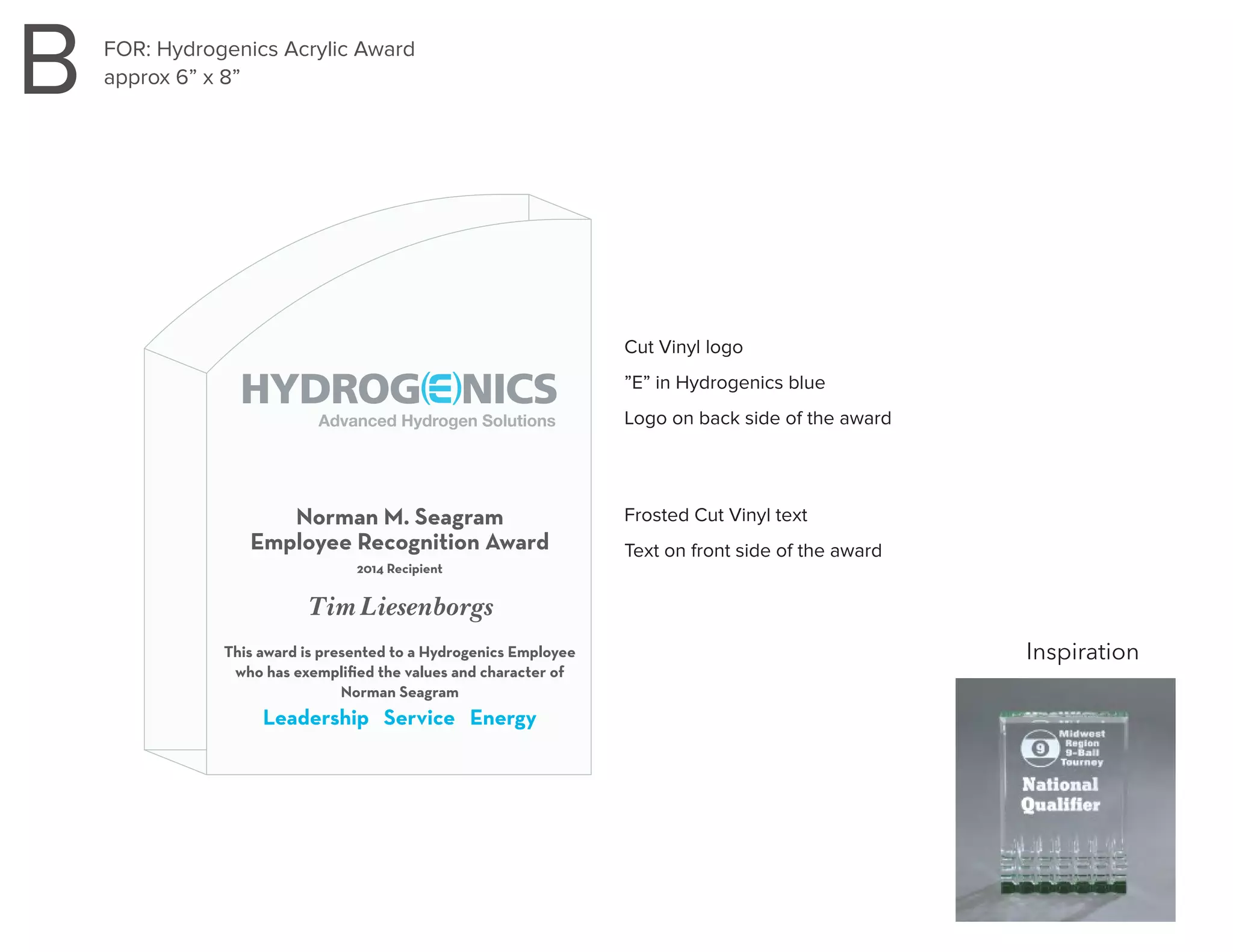 Hydrogenics - acrylic award web | PPT