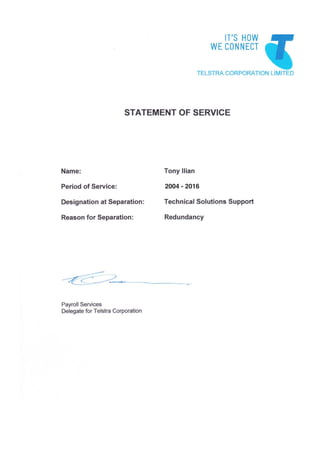 TI StatementOfService | PDF