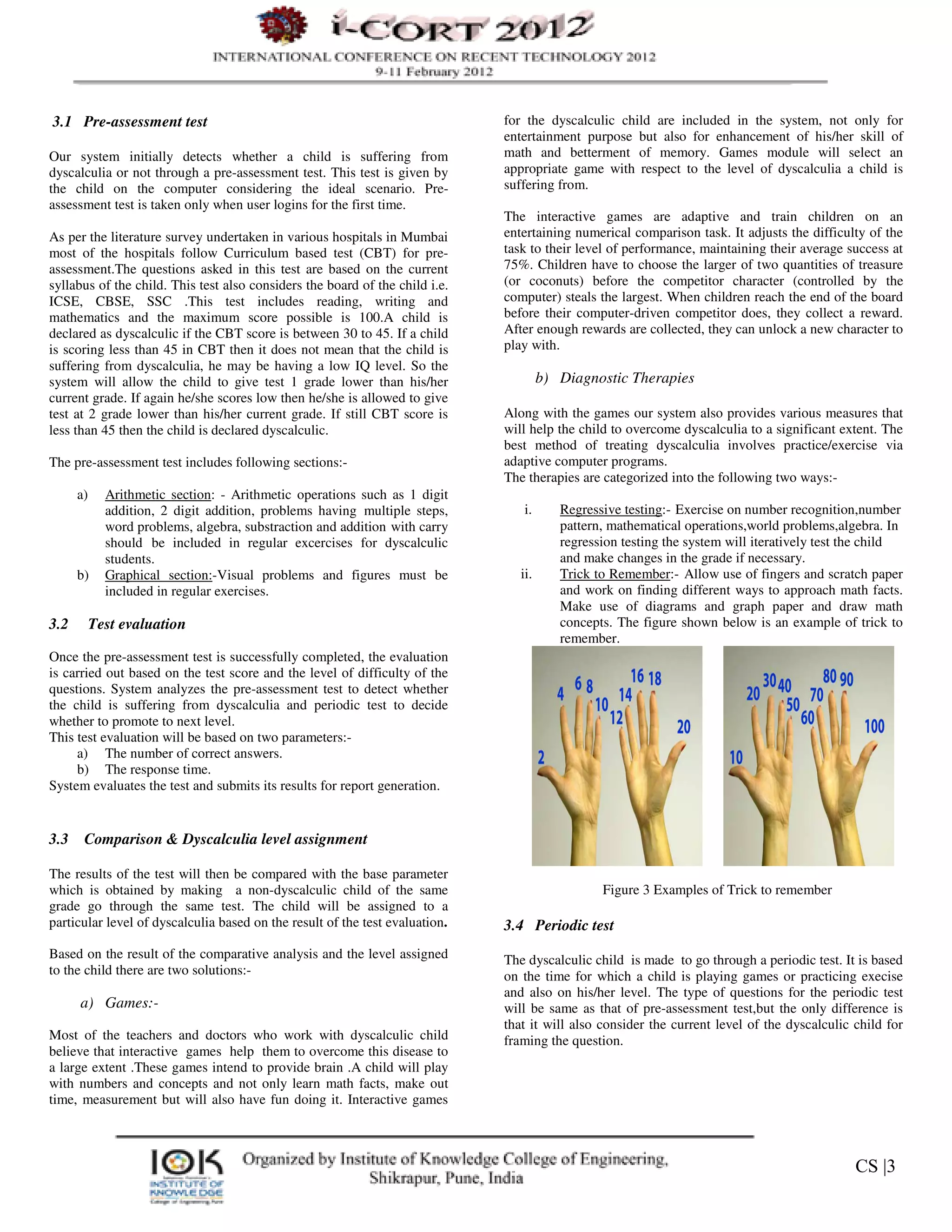 technical paper presentation for international conference ICORT | PDF