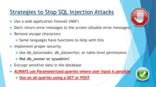 SQL Injections - 2016 - Huntington Beach | PPT