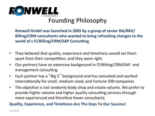 Ronwell Consulting_13102015 | PDF