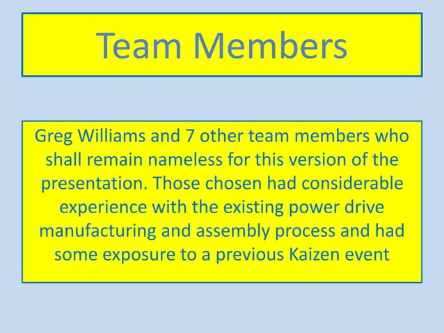 PD cell Kaizen event presentation | PPT