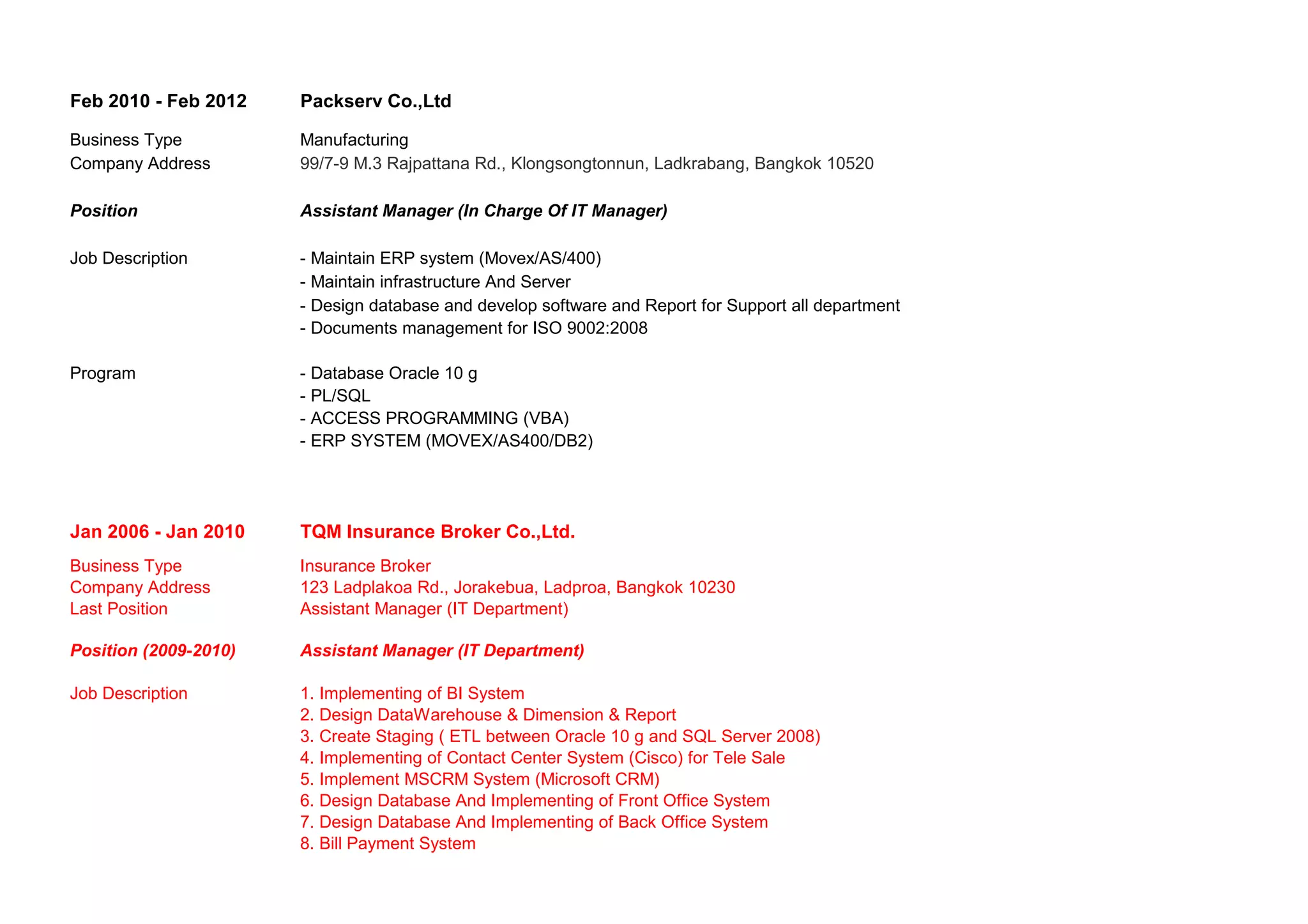 Anuched_CV2016 | PDF | Databases | Computer Software and Applications