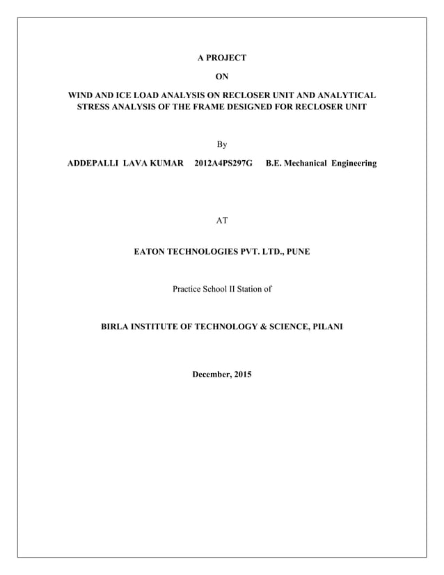 PROJECT FINAL REPORT | PDF