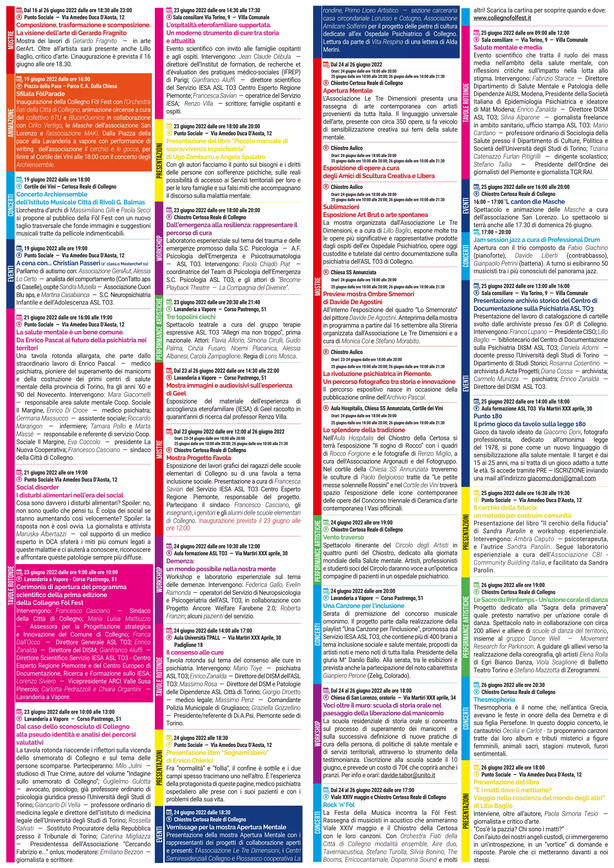 Programma Collegno Fol Fest 2022 | PDF