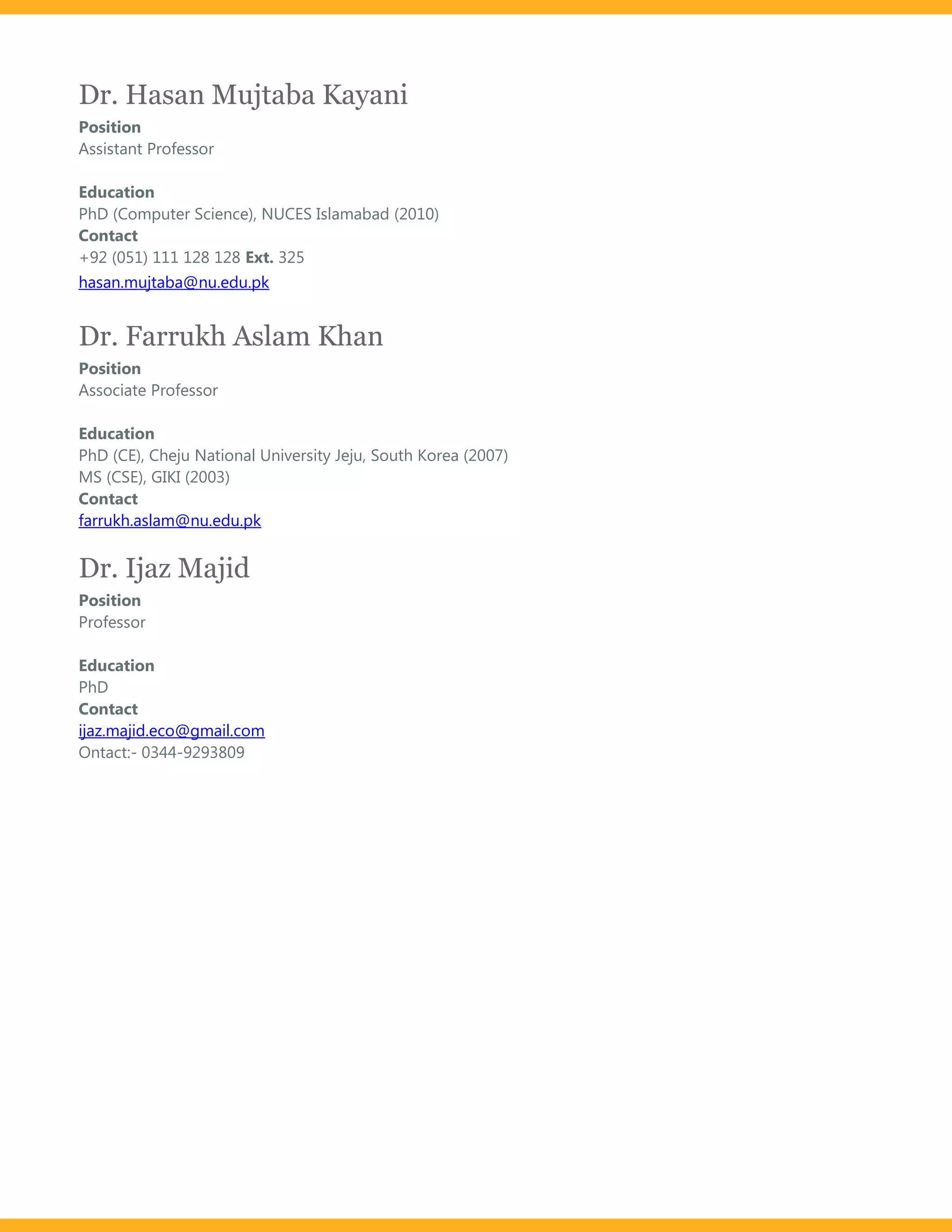 Umer Farooq CV | DOC | Programming Languages | Computing