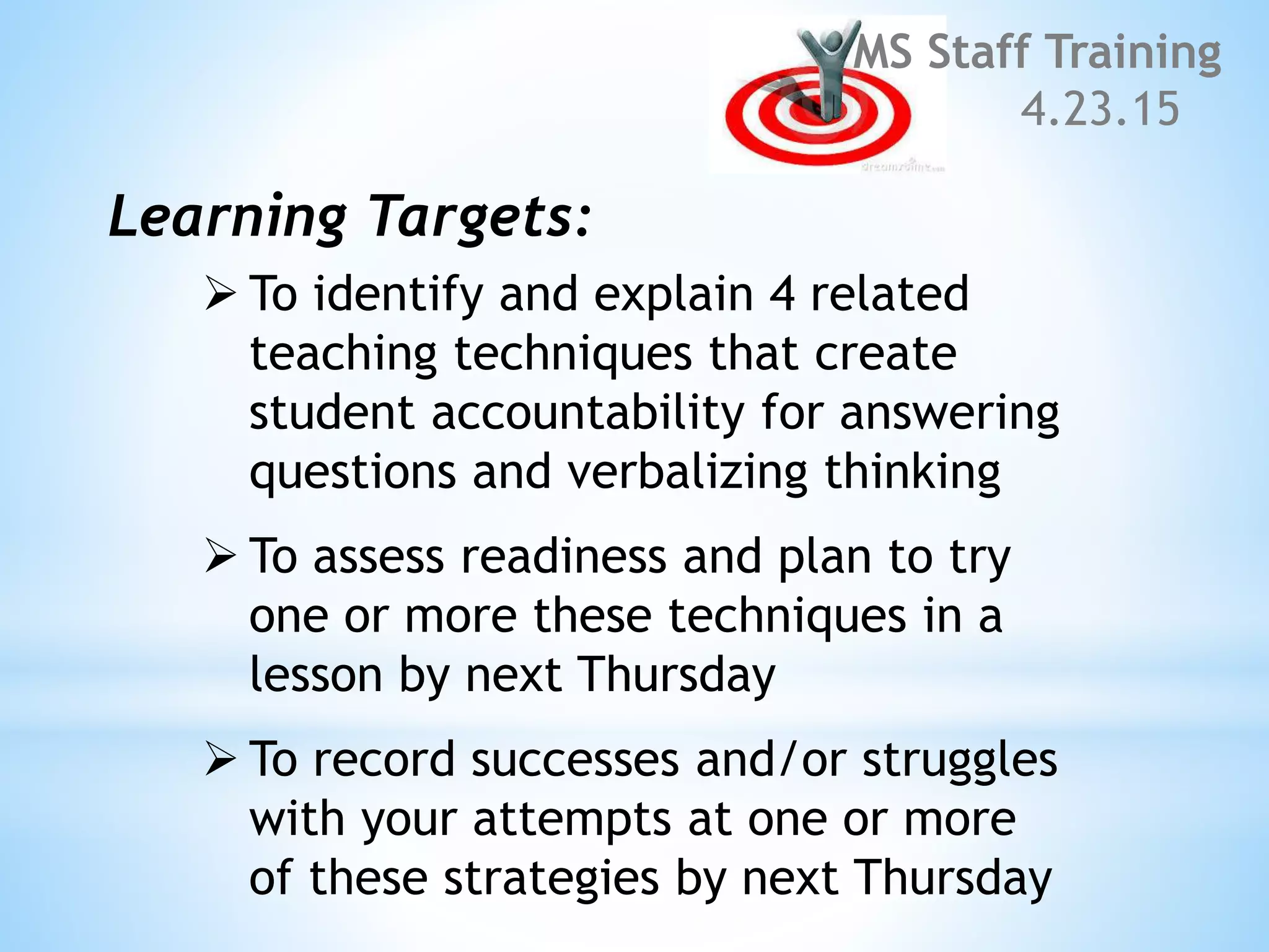 Staff Training on Cold Call_No Opt Out_Right is Right_Stretch It | PPTX