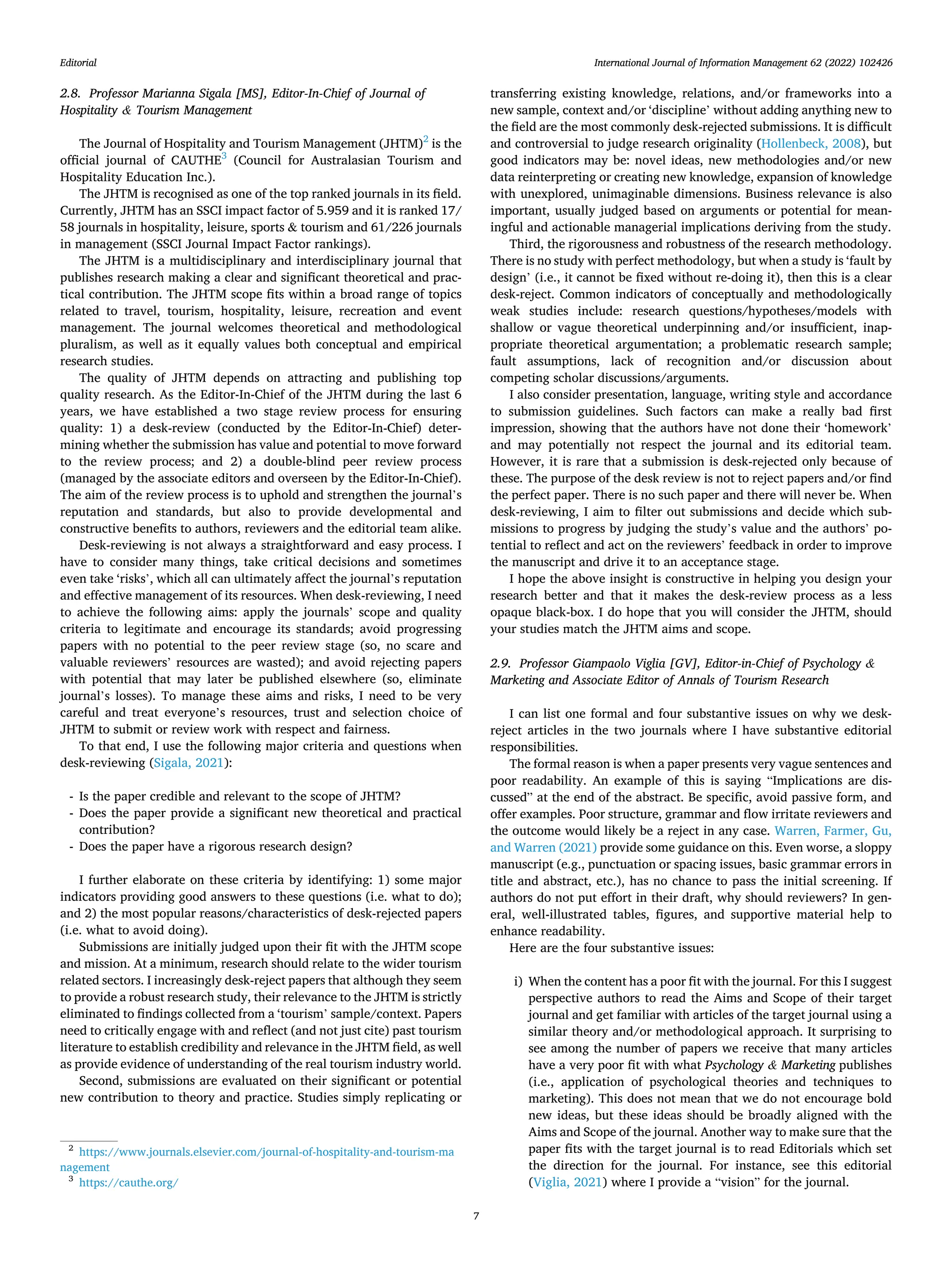 How to develop a quality research article and avoid a journal desk ...