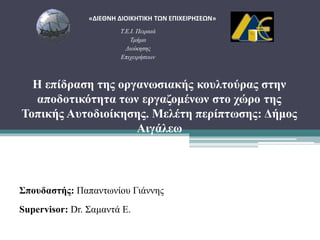 Organizational Culture_Papantoniou.Ioannis | PPT