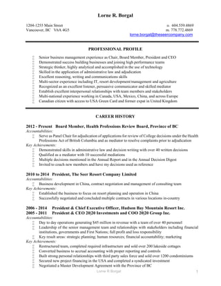 Lorne Borgal Resume | PDF