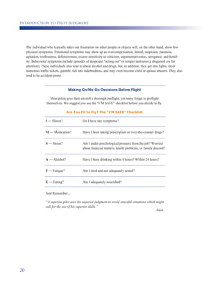 Introduction to Pilot Judgement FAA P-8740-53 | PDF