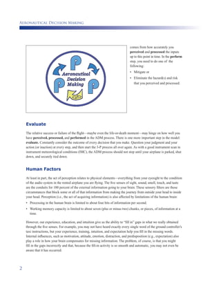 Aeronautical Decision Making FAA P-8740-69 | PDF