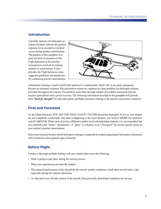 Planning Autorotations FAA P-8740-71 | PDF