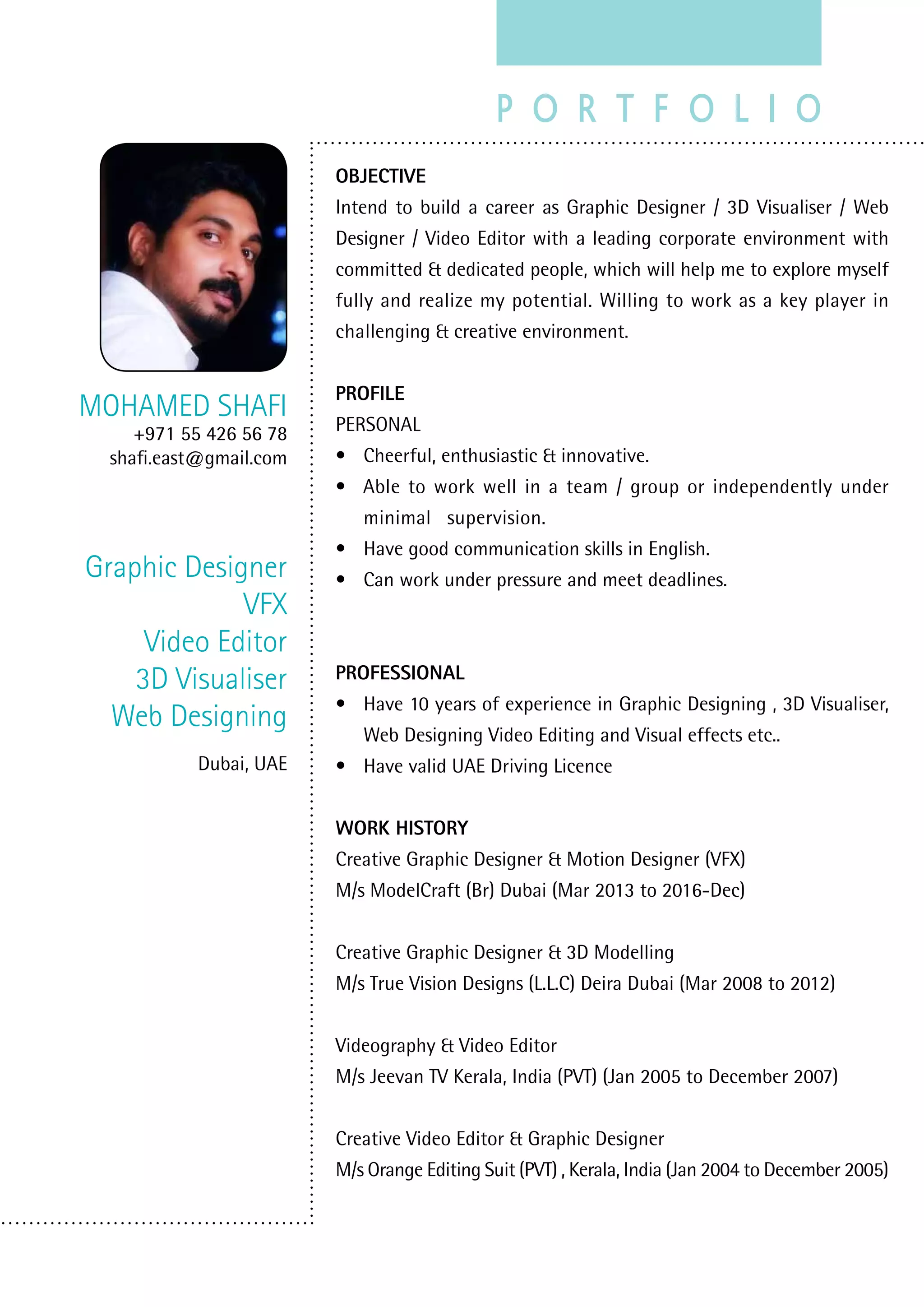 Mohamed Shafi CV 02 | PDF