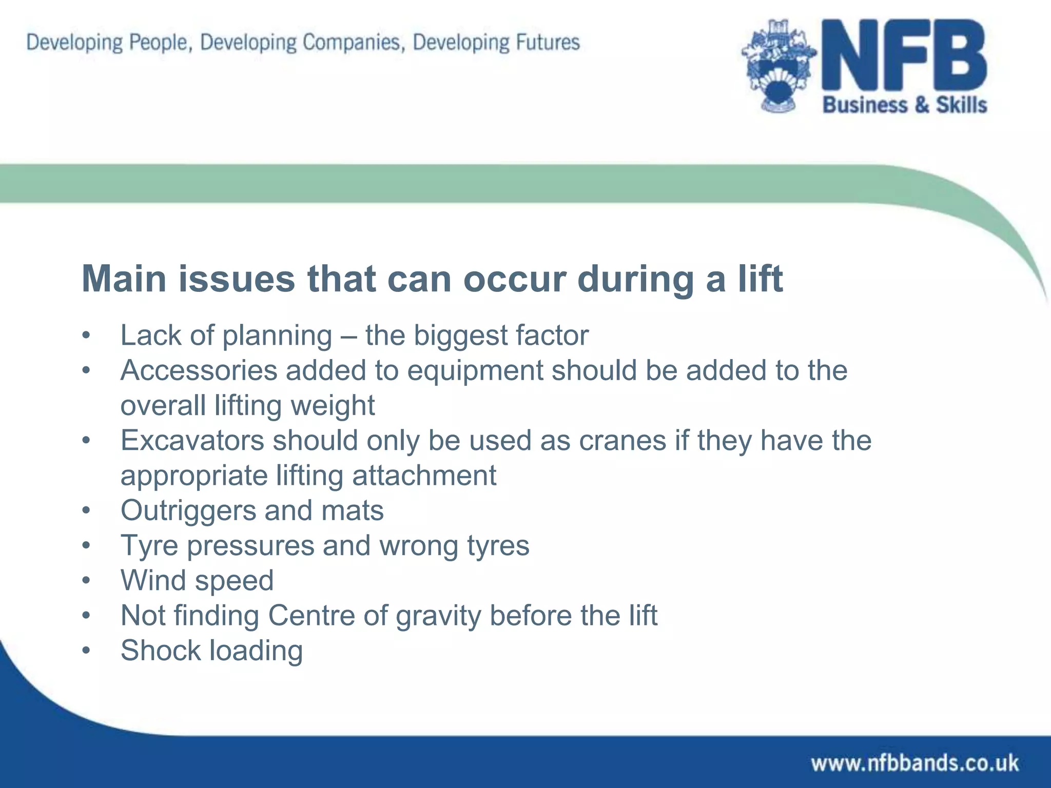 Lifting plans for non-crane lifts on small construction sites | PPTX