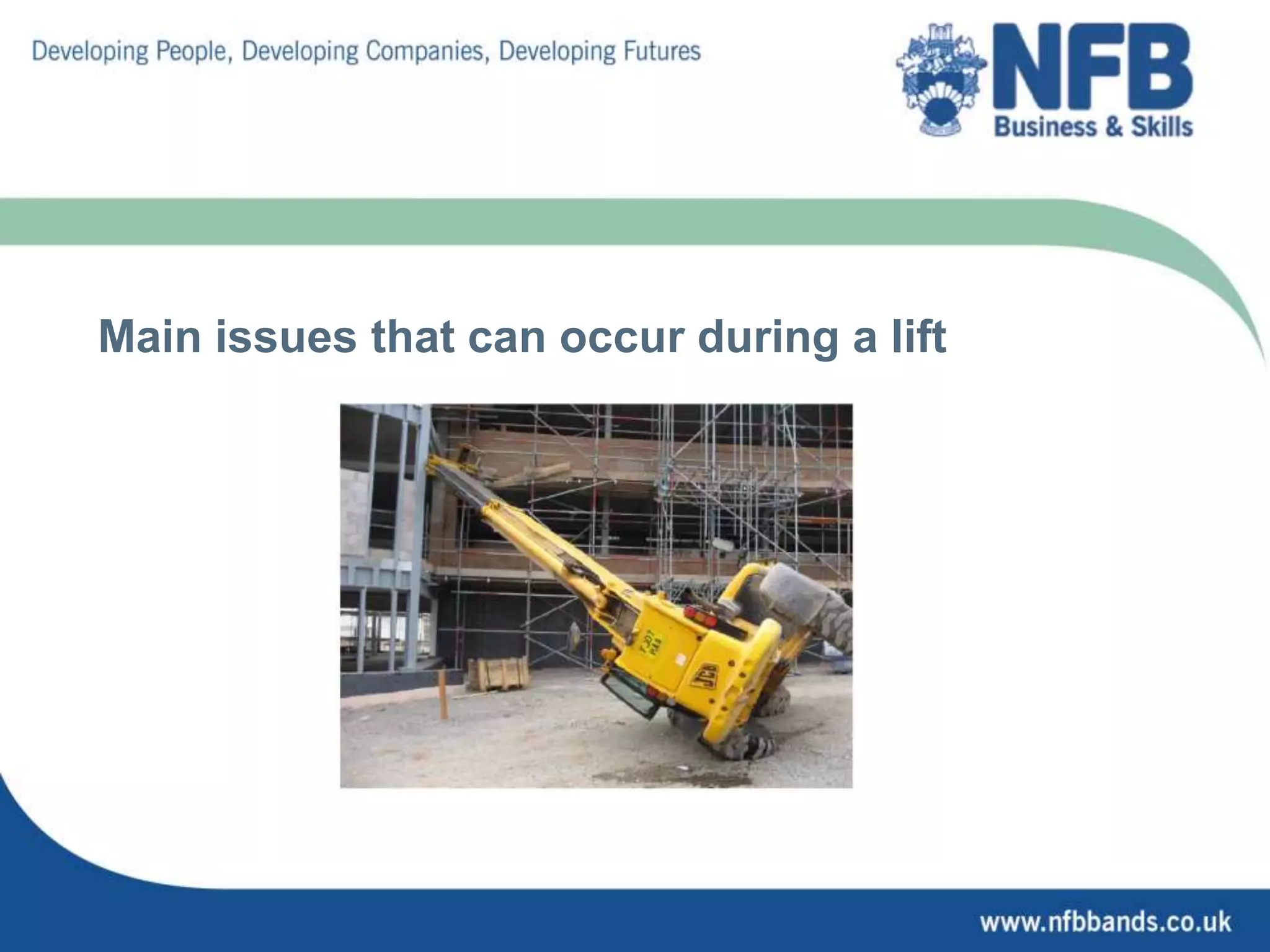 Lifting plans for non-crane lifts on small construction sites | PPTX