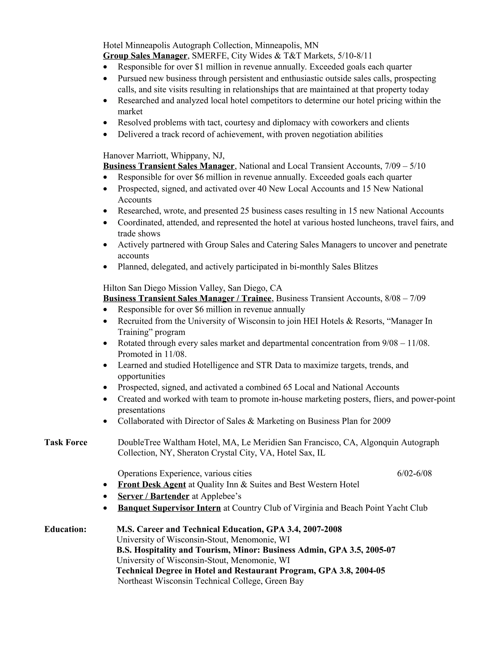 Brandon L. Flitter Resume | DOC