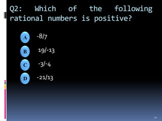 Programed instructional material: Rational Numbers | PPTX
