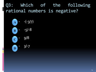 Programed instructional material: Rational Numbers | PPTX