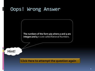 Programed instructional material: Rational Numbers | PPTX