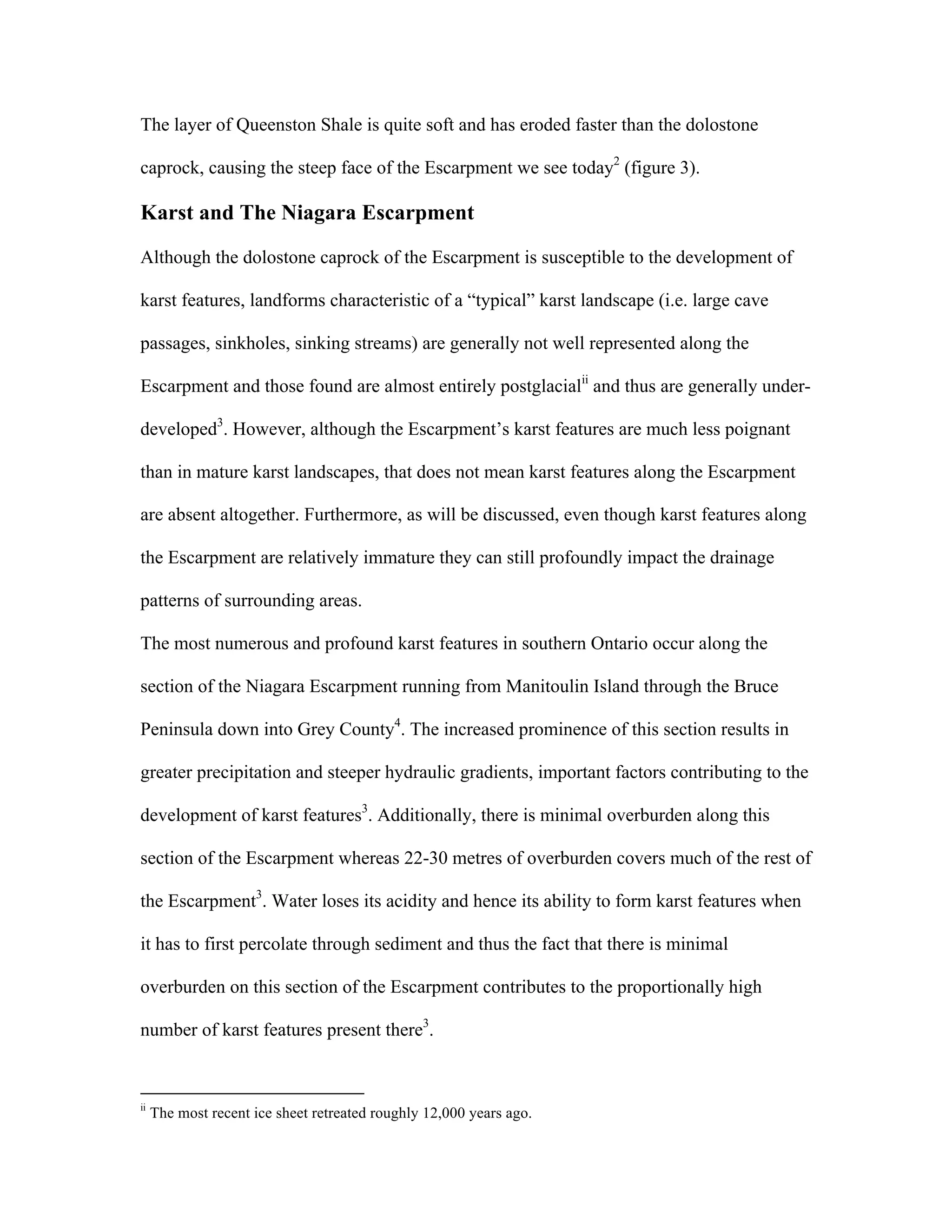 Karst in Southern Ontario and the Niagara Escarpment | PDF