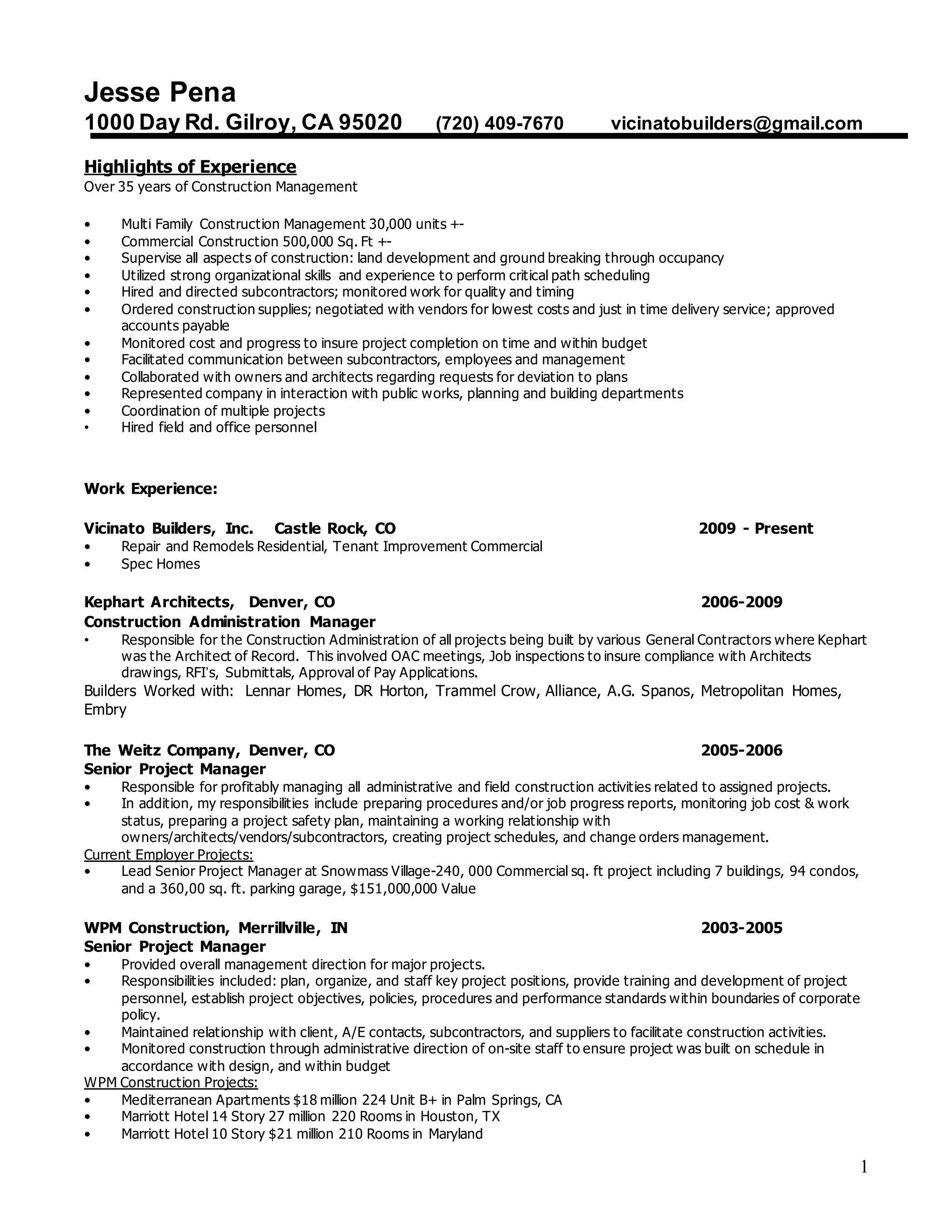 J. Pena Resume 12.2015