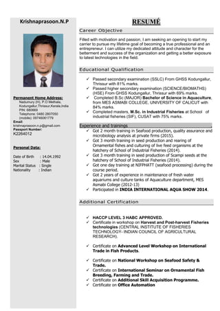 prasoon resume | PDF