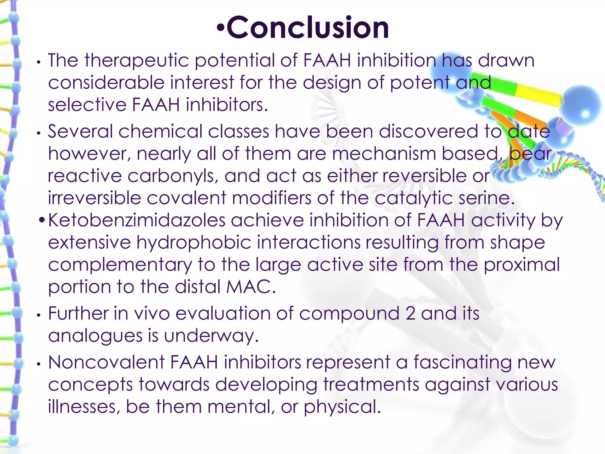 Faah inhibitors | PPTX