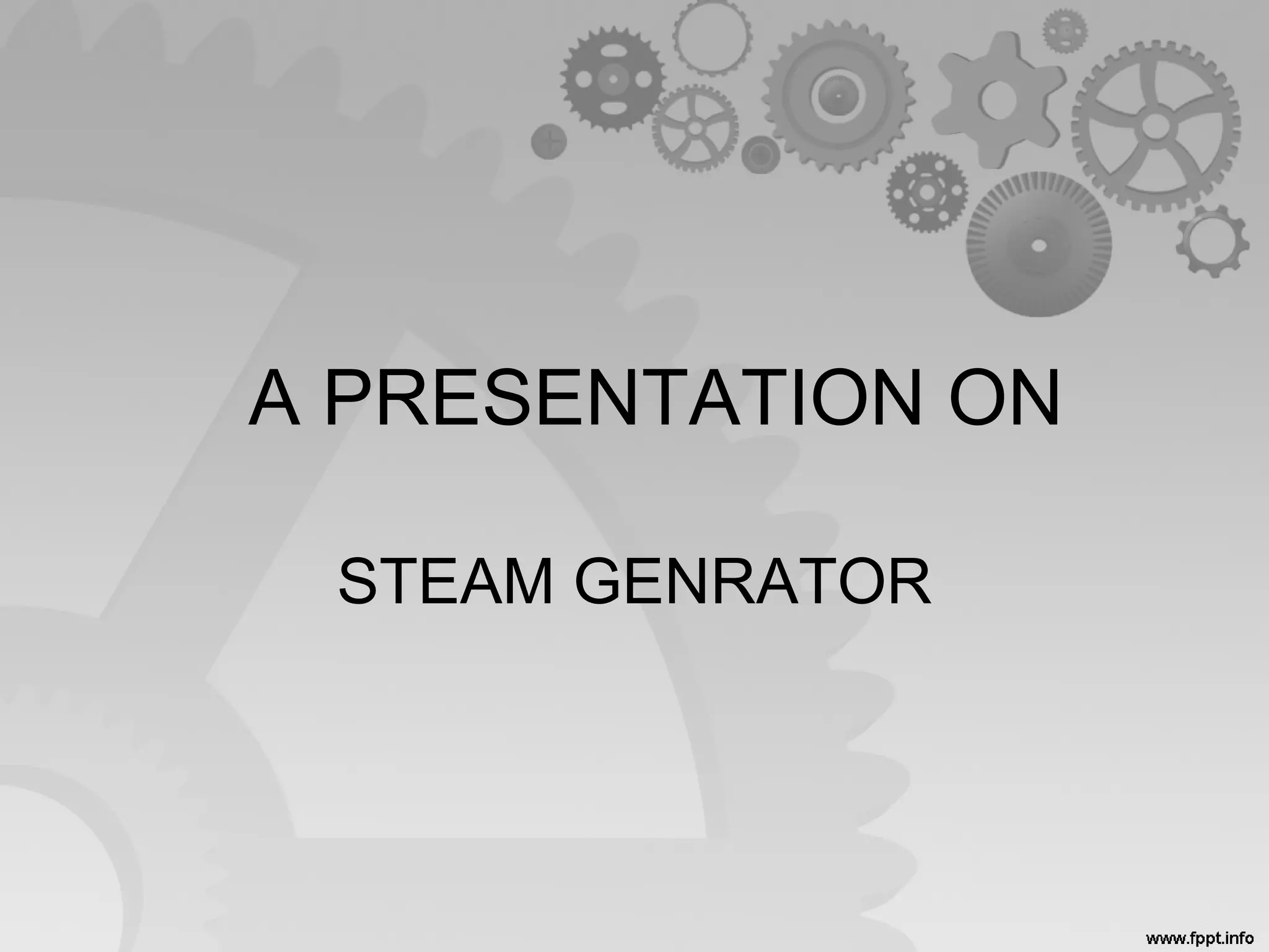Electric Steam genrator | PPT