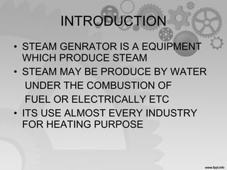 Electric Steam genrator | PPT