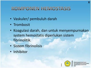Faal hemostasis | PPTX