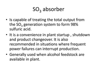 falling film sulphonation | PPTX