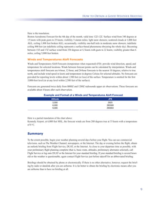 Faa P 8740-30. Good Weather Briefing | PDF