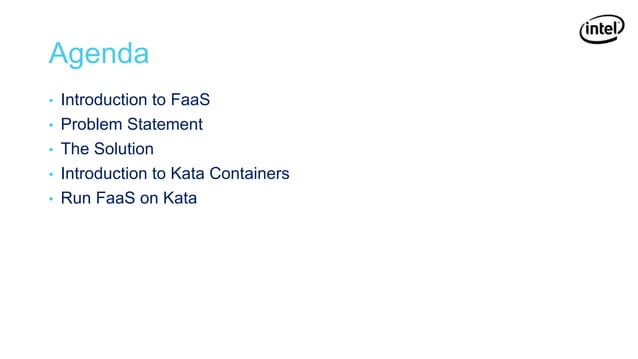 Faas With Kata Container | PPT