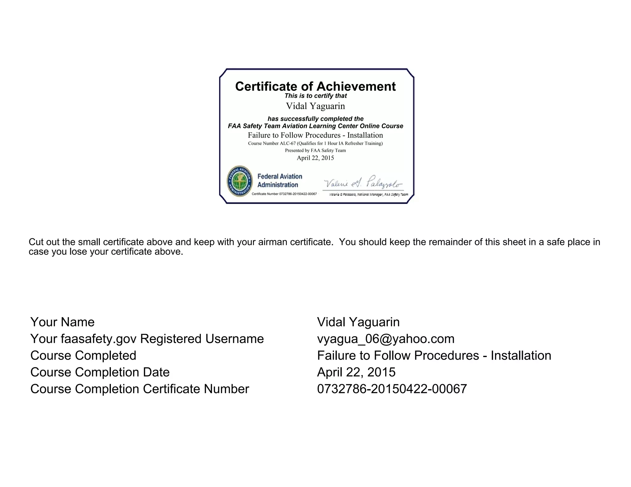 Faa safety course failure to follow procedure | PDF