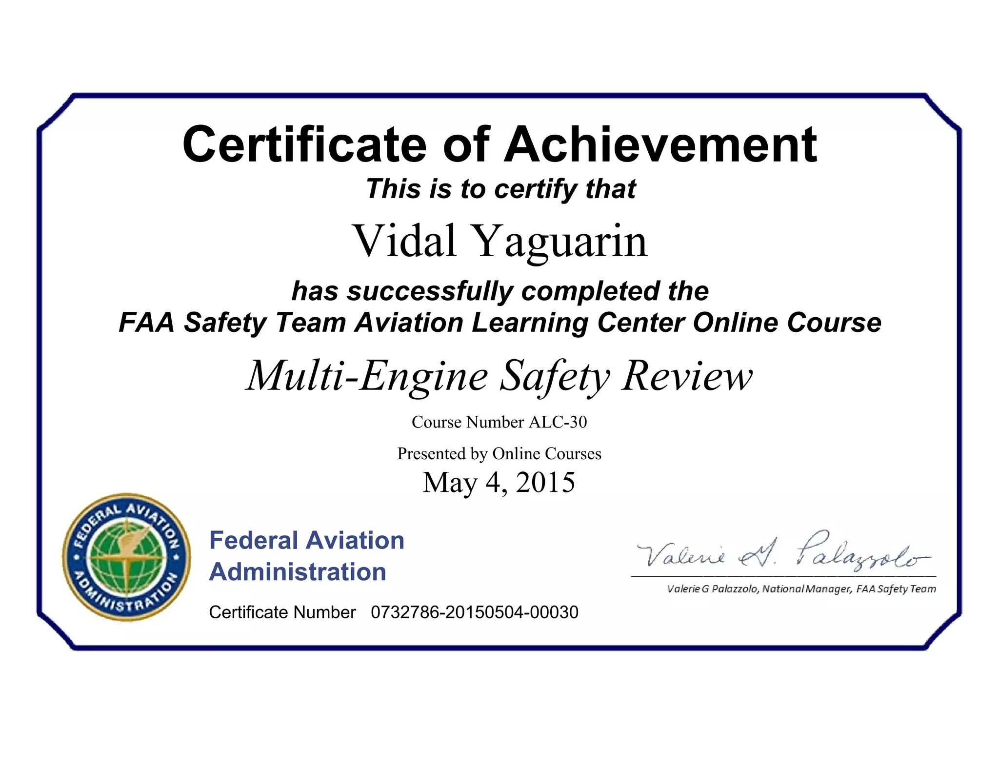 Faa safety course multi engine safety. | PDF