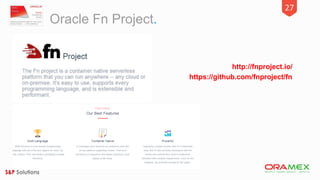 Introduction to Serverless. Oracle Fn Project. | PPT