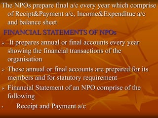 Accounting for non profit organisation | PPT
