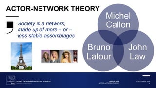 Actor Network Theory | PPTX | Computer Networking | Computing