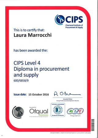CIPS Diploma Level 4 | PDF