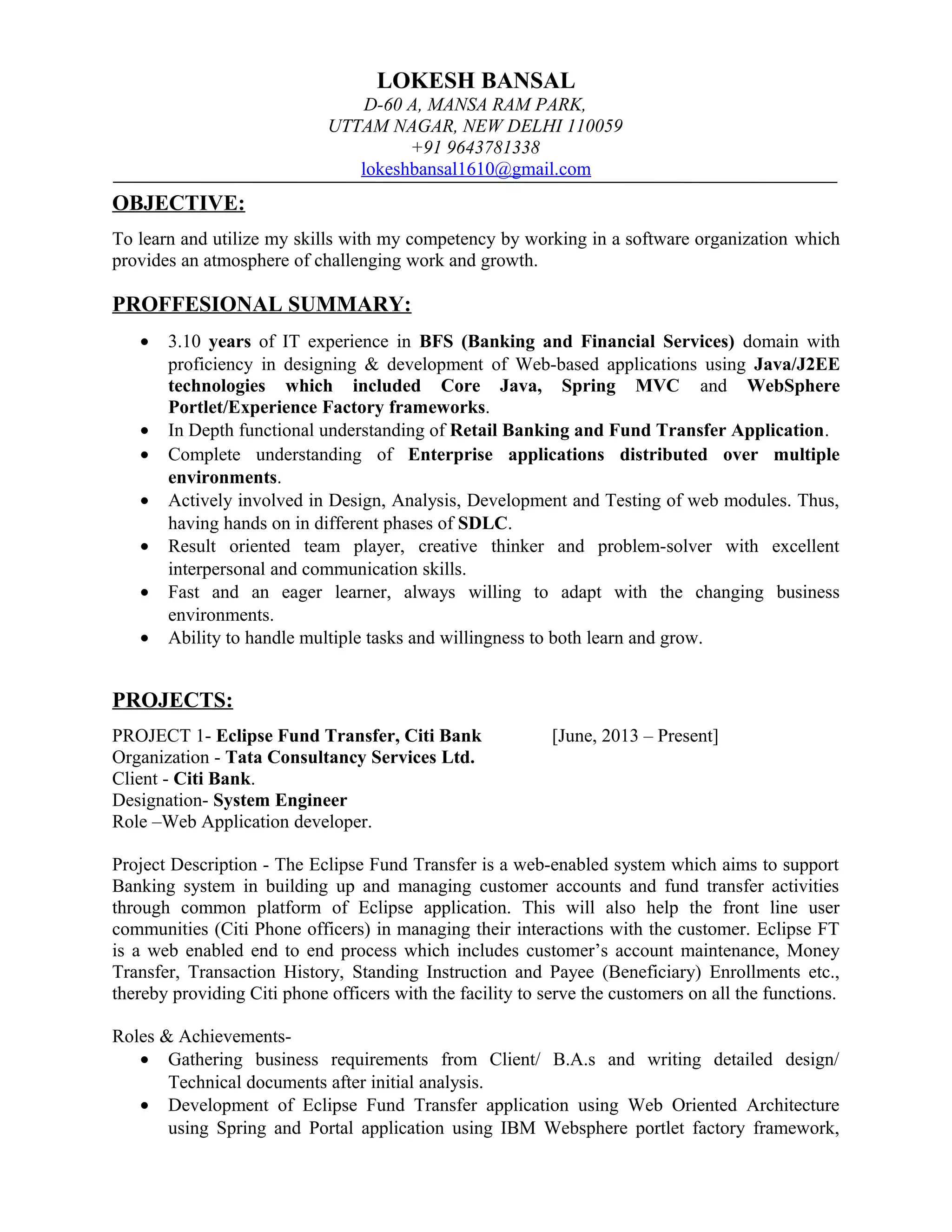 Lokesh Bansal_CV_ | DOC