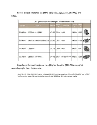 Coil Pack Project.1 | PDF
