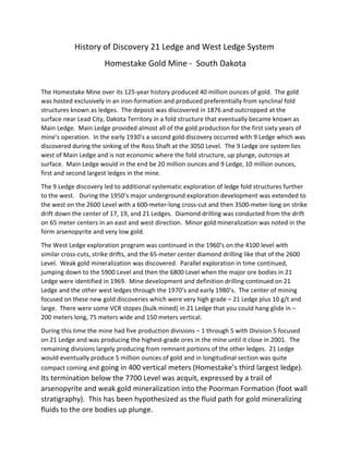 21 Ledge History Report | PDF