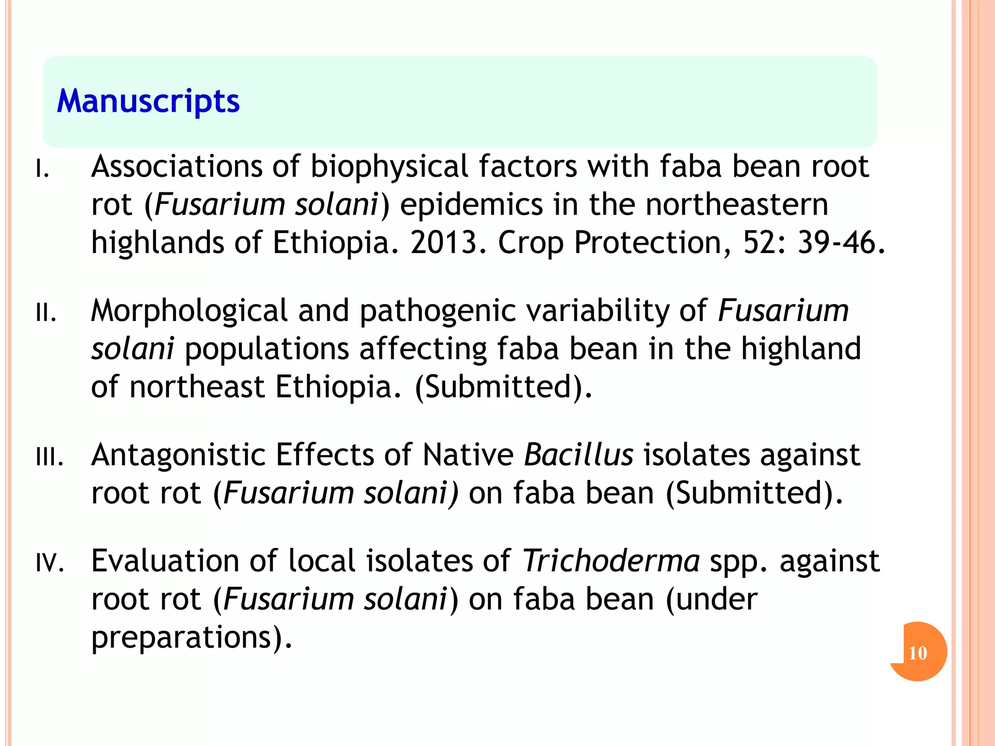Faba bean root rot defense final.ppt